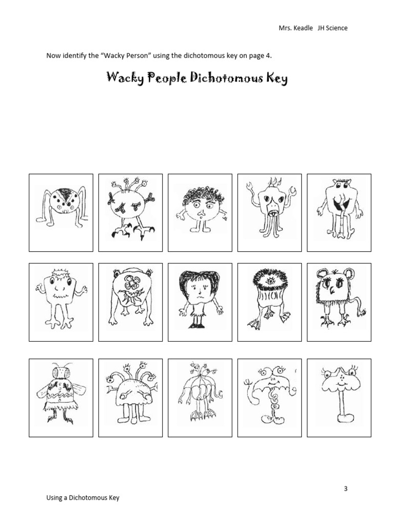 De'Asia Benjamin - 4 Dichotomous Keys For Practice - 2 | PDF