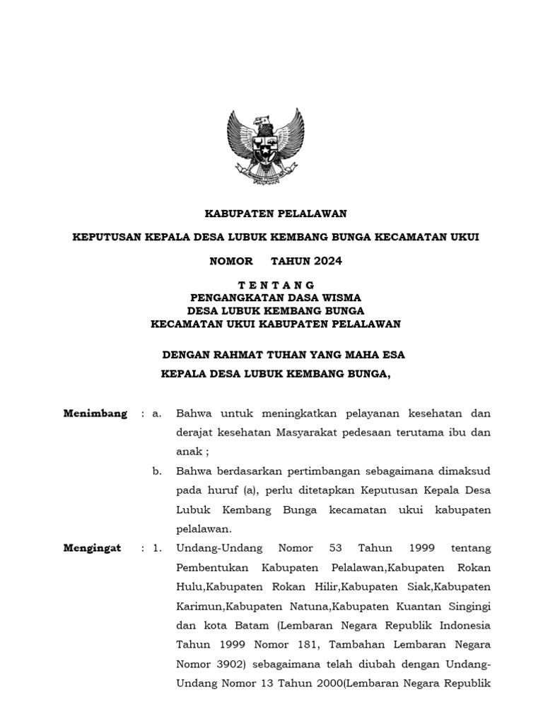 SK Dasa Wisma Rev | PDF