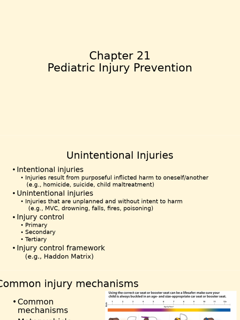 Chapter - 021 Pediatric Injury Prevention | PDF