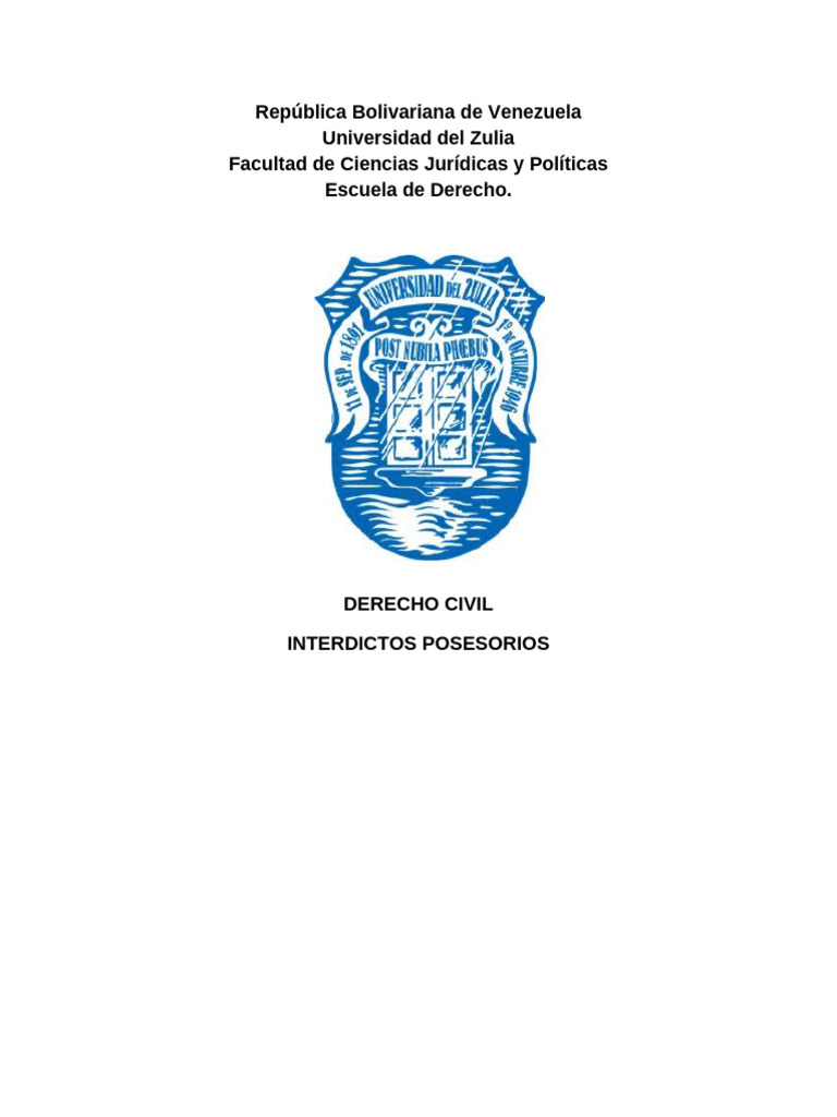 Interdictos Resumen | PDF
