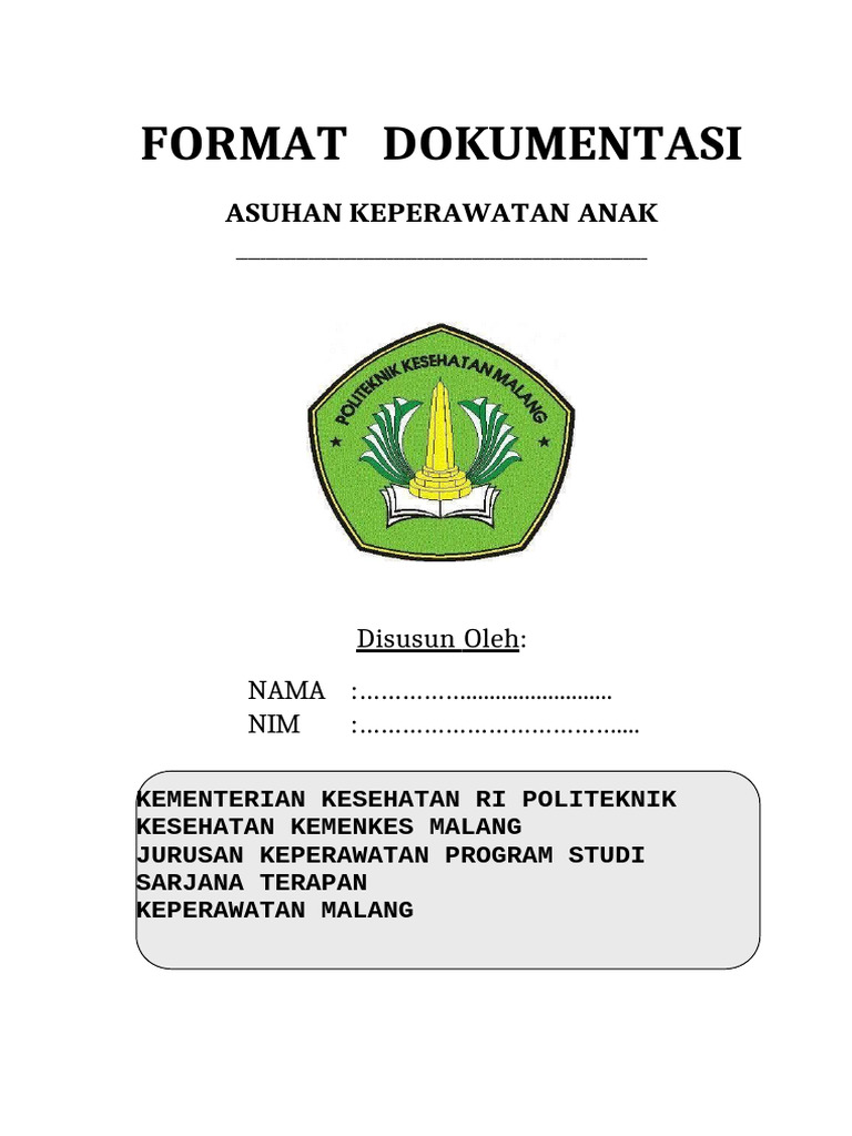 Format Askep Kep Anak | PDF