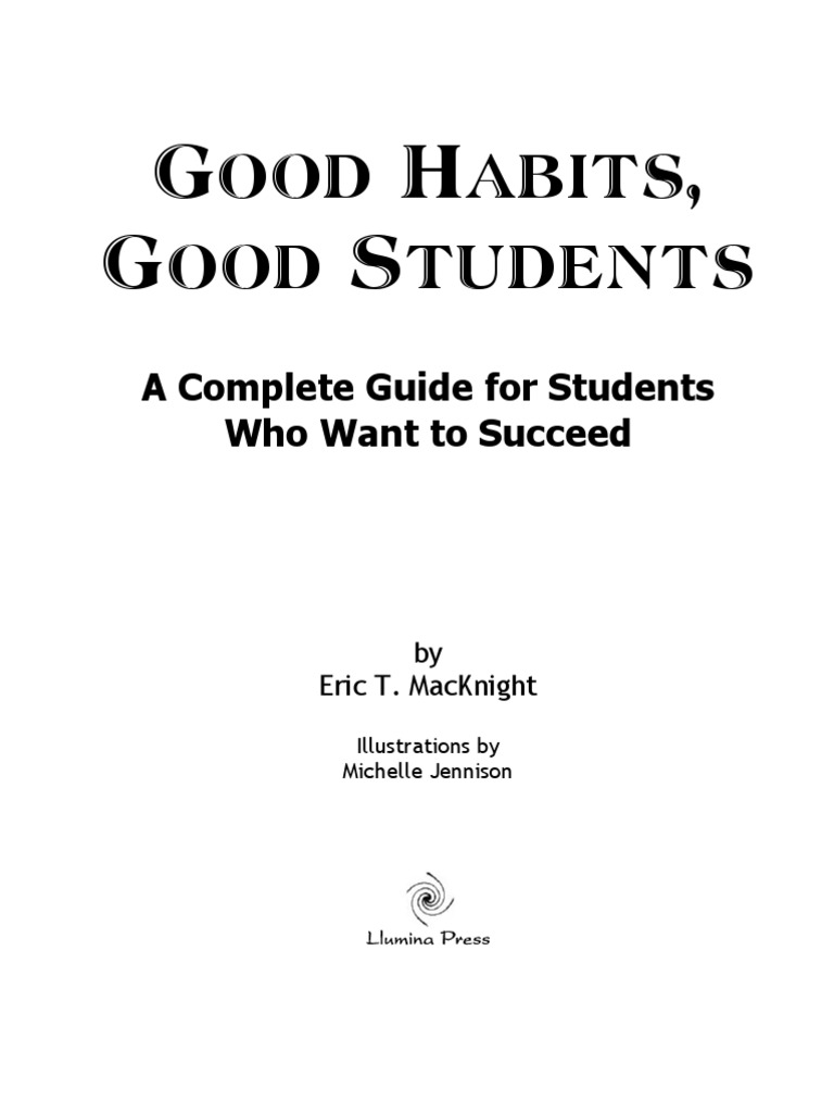 Good Habits Good Students | PDF