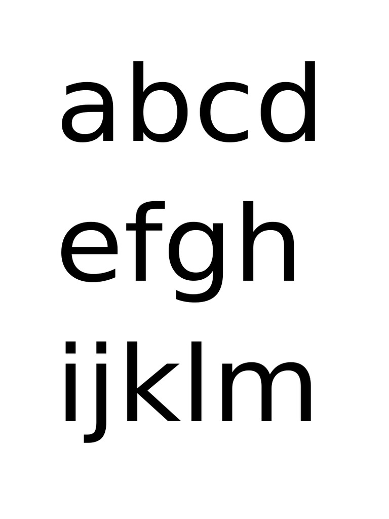 Letras de Abcdario | PDF