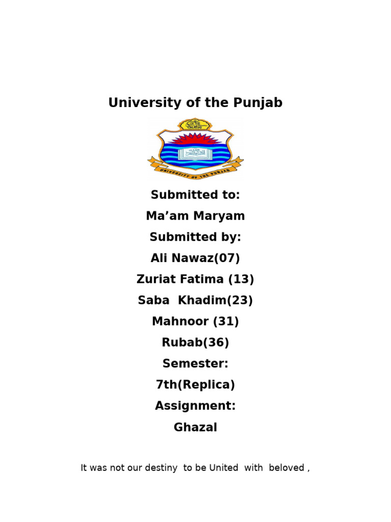 Ma'Am Maryam Assignment | PDF