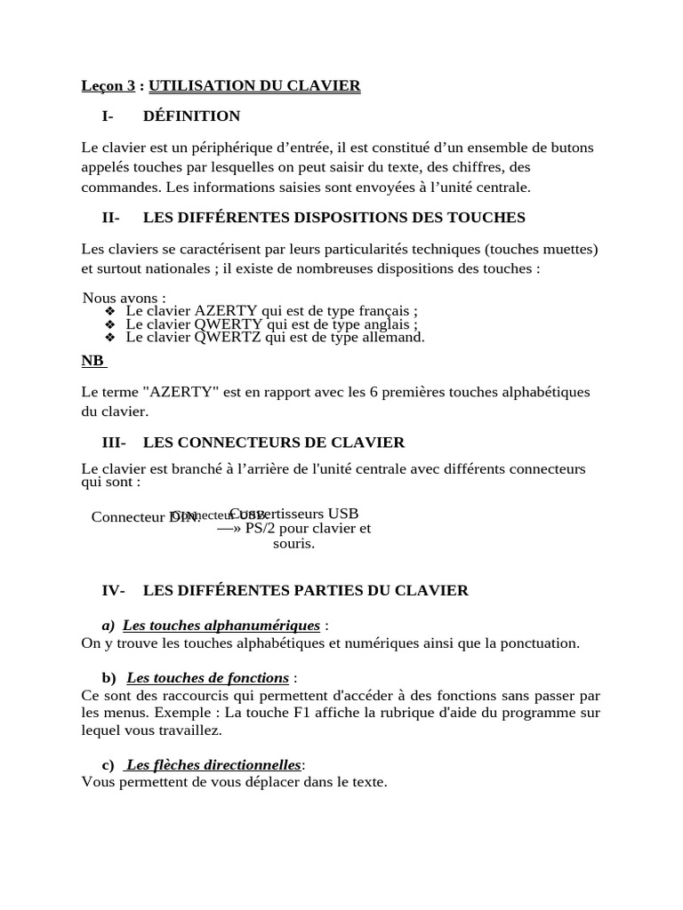 Leçon 3 | PDF
