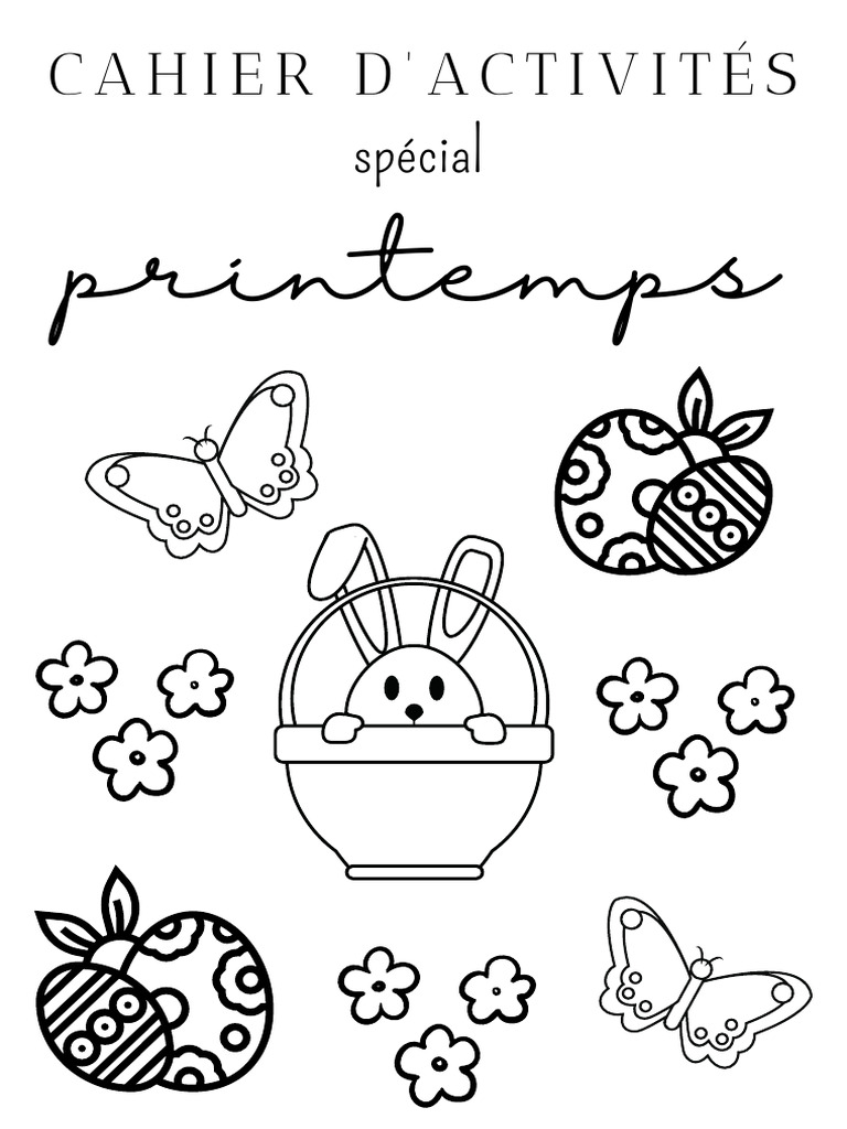Cahier D'activités PRINTEMPS A4 | PDF