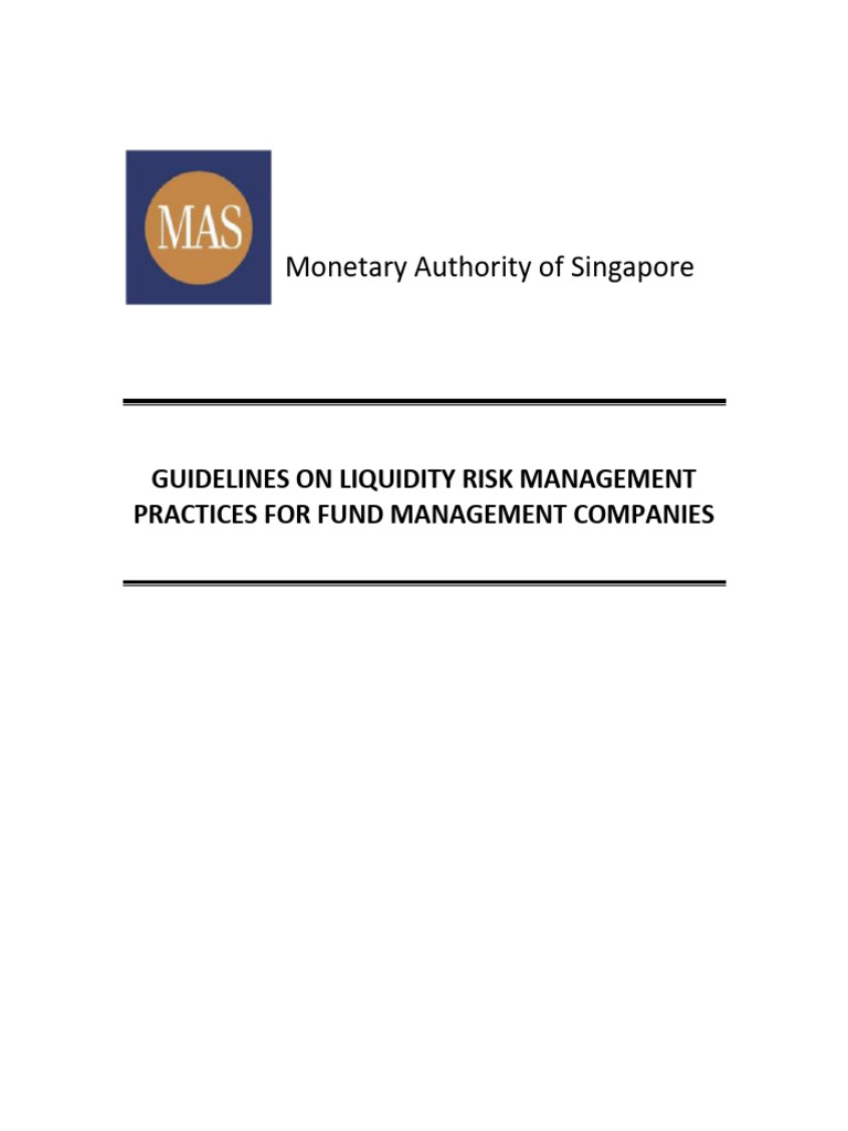 Guidelines On Liquidity Risk Management Practices For Fmcs 1 Aug 2024 | PDF