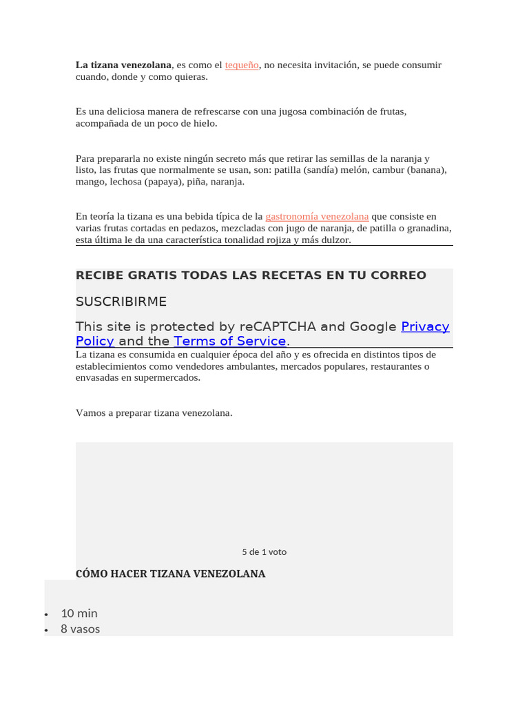 Como Hacer Tizana | PDF