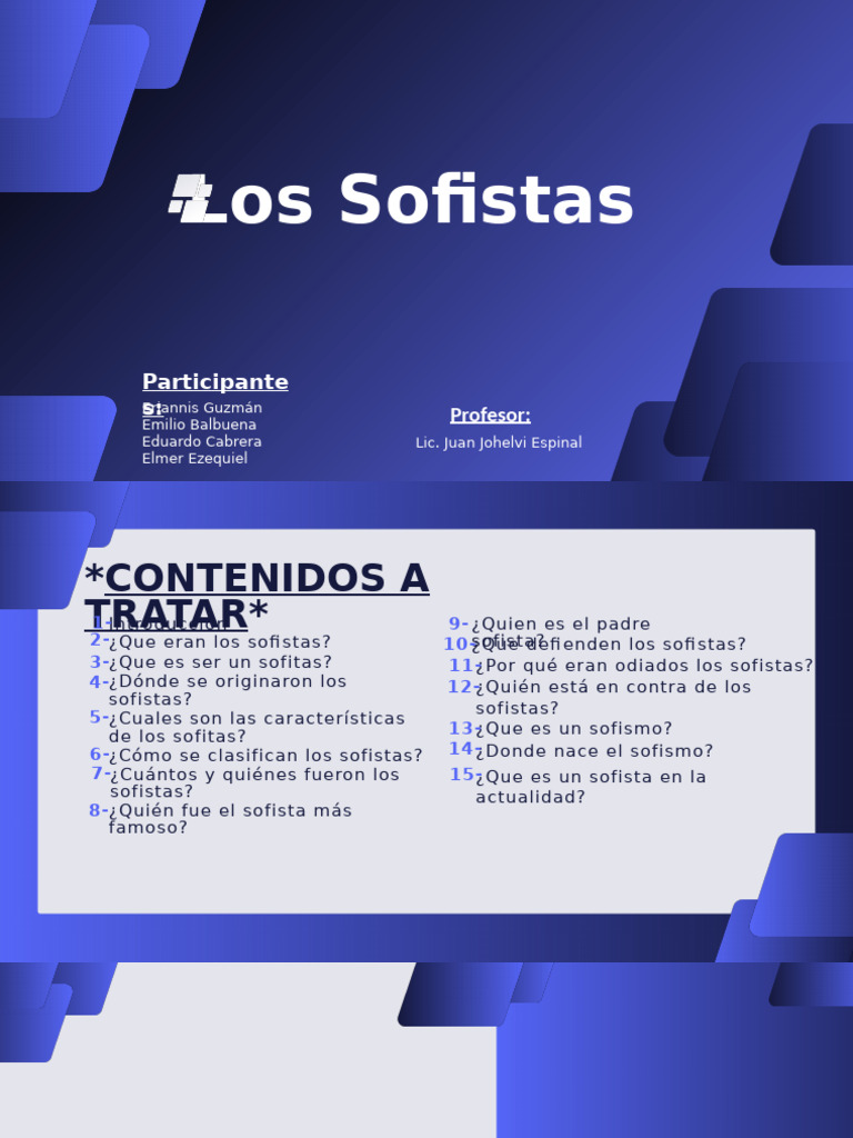 Los Sofistas | PDF