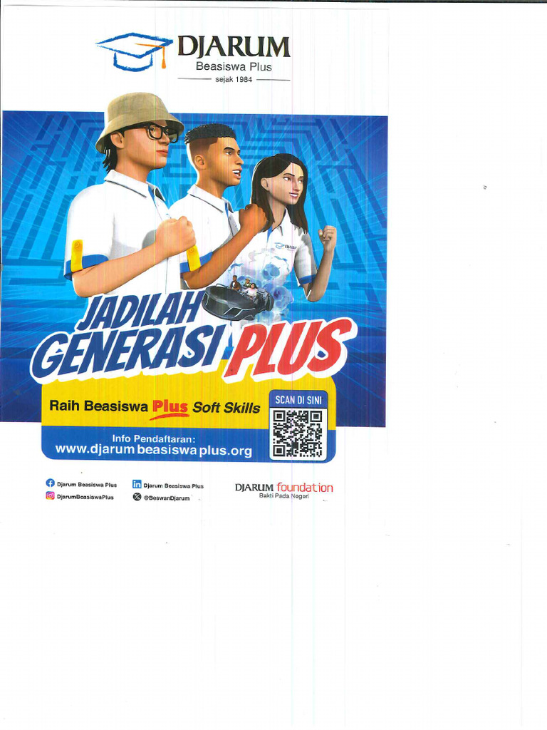 Flayer Djarum Beasiswa Plus | PDF