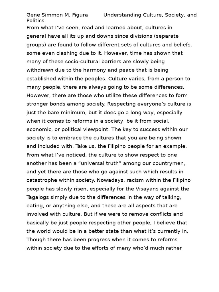 UCSP Self Reflection | PDF