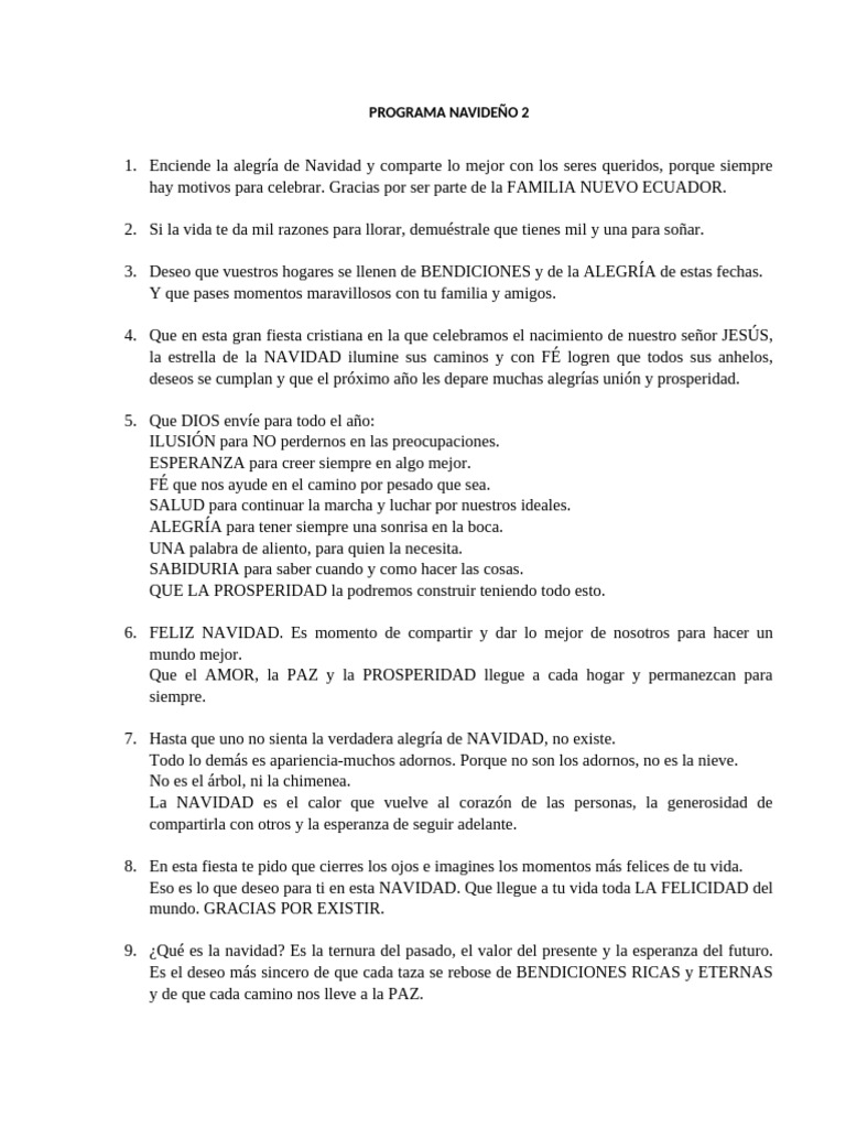 Programa Navideño 2 | PDF