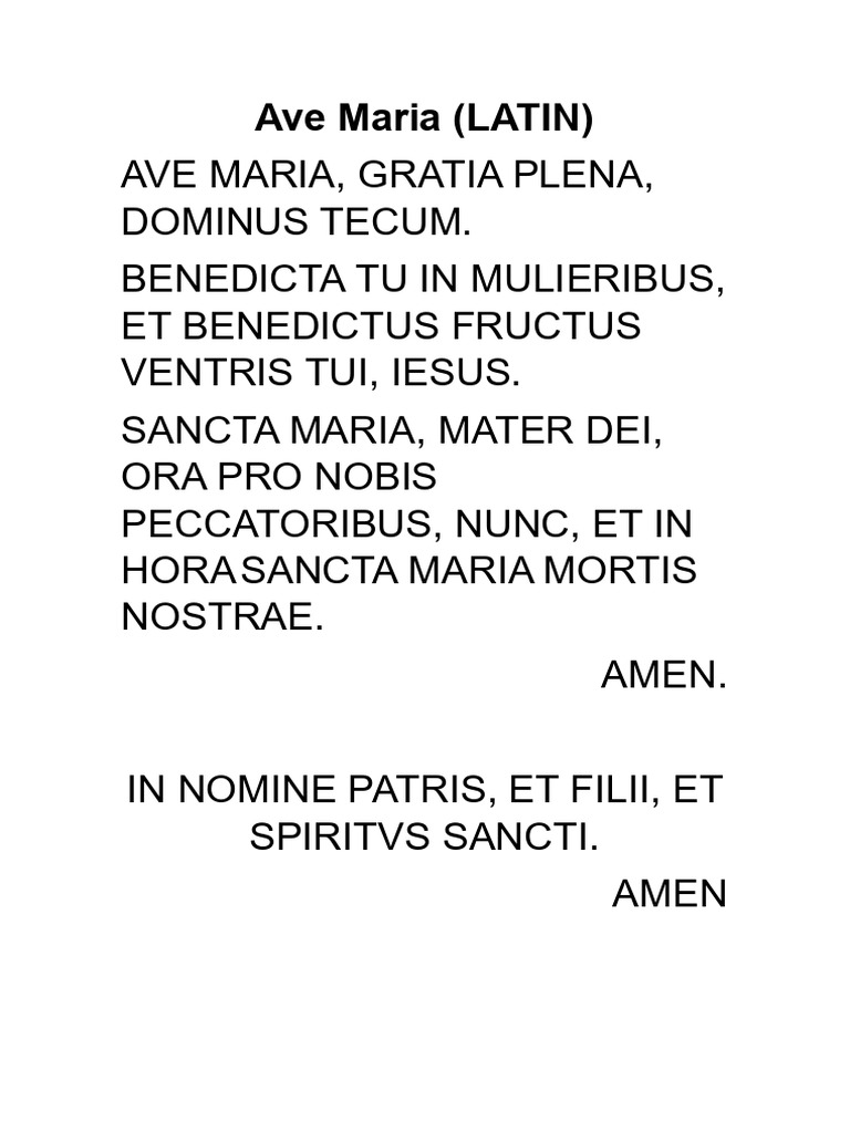 Ave Maria | PDF