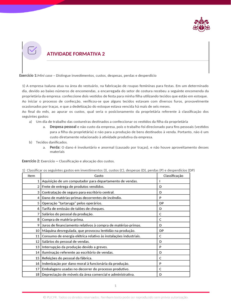 Atividade Formativa 2 | PDF