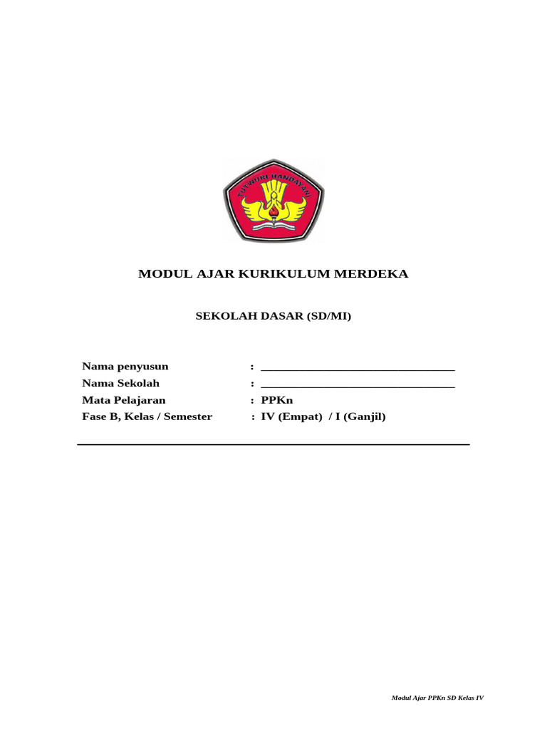 BAB 1 - PPKN Kls 4 | PDF