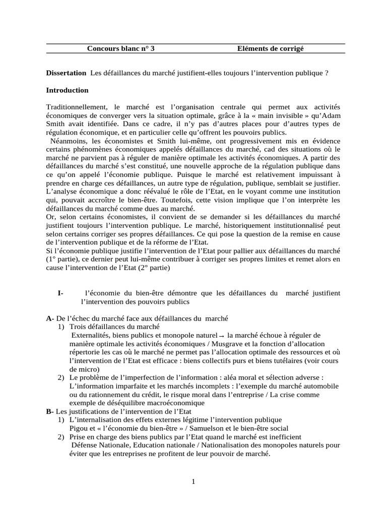 Dissert DefaillanceMarche InterventionPubliq Marc | PDF