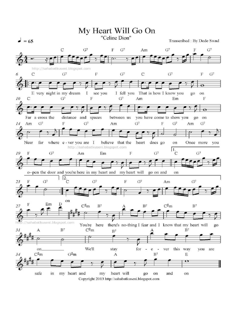 My Heart Will Go On | PDF