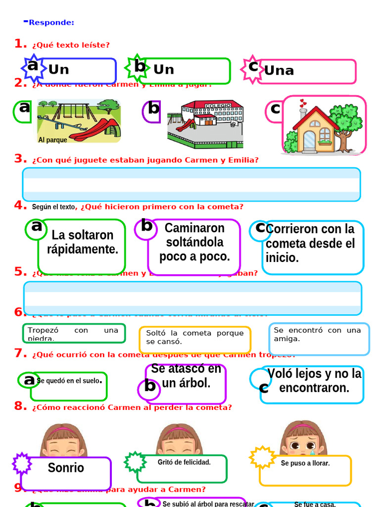 F. Leemos Una Anécdota La Cometa Atascada | PDF