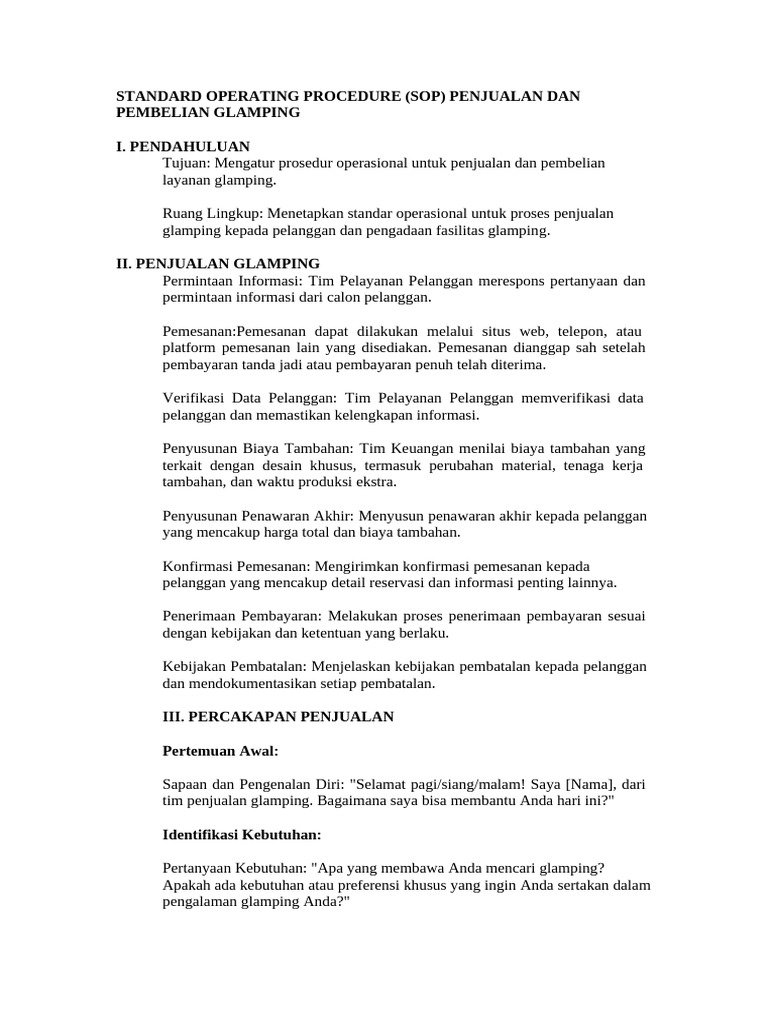 Revisi Sop | PDF