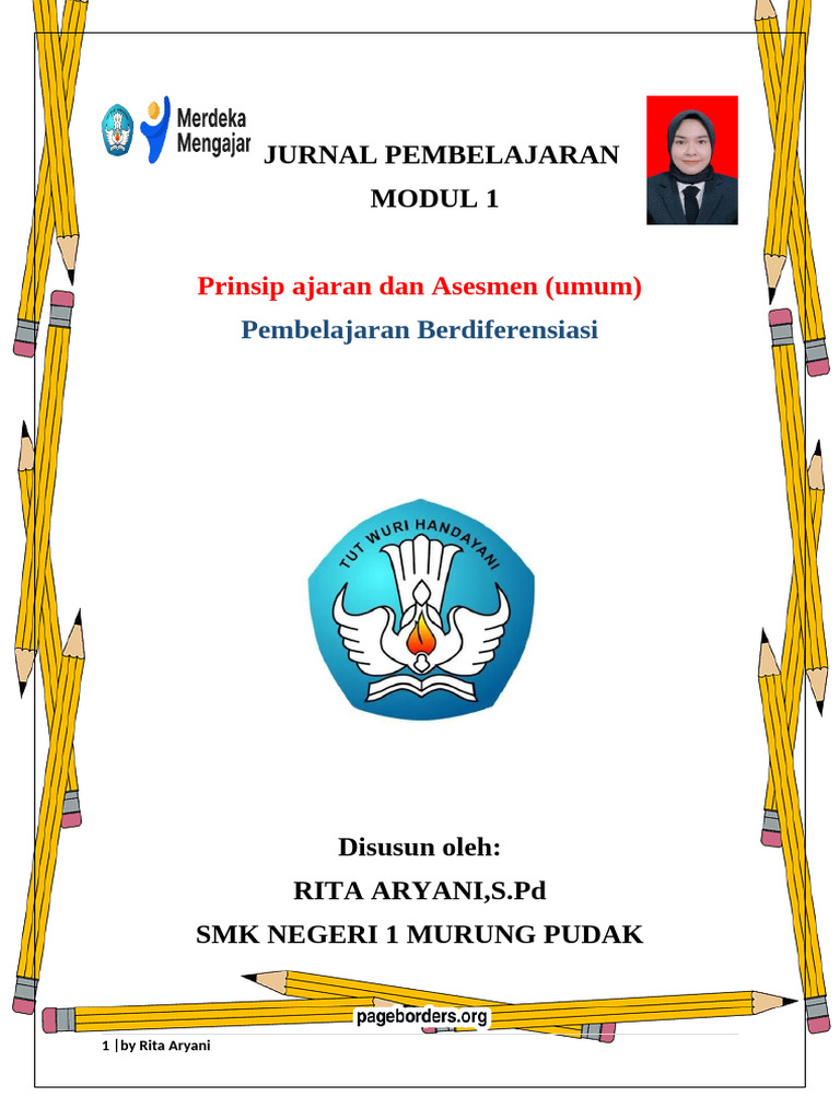 JURNAL PEMBELAJARAN MODUL 1 PEMBELAJARAN BERDIFERENSIASI | PDF