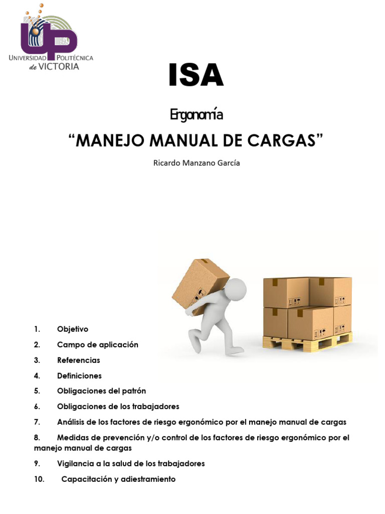Manejo Manual de Cargas | PDF