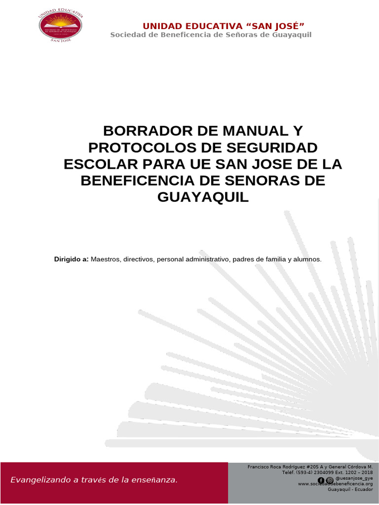 Protocolo de Seguridad Uesj 2024 | PDF