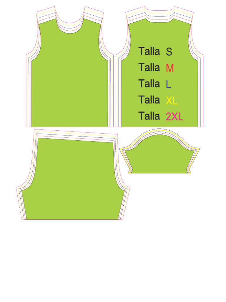 Moldes Camisetas Adultos 2024 | PDF