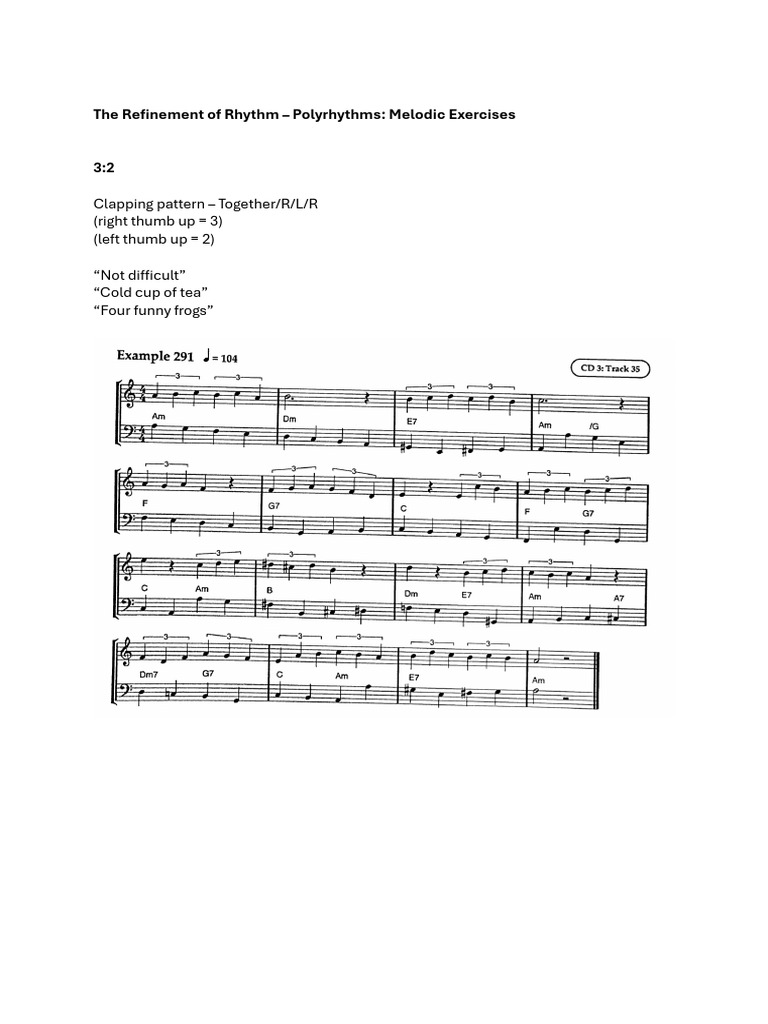 Polyrhythm Drills | PDF