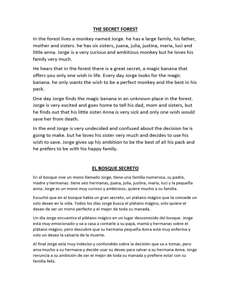 THE SECRET FOREST | PDF