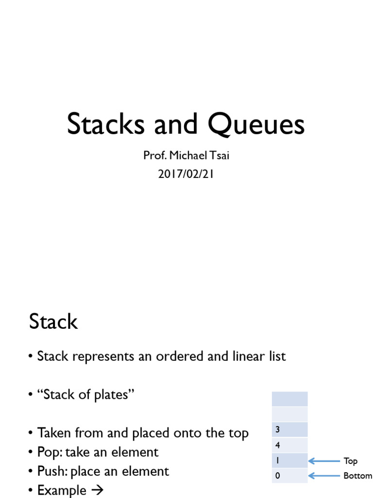 Stack and Queue | PDF