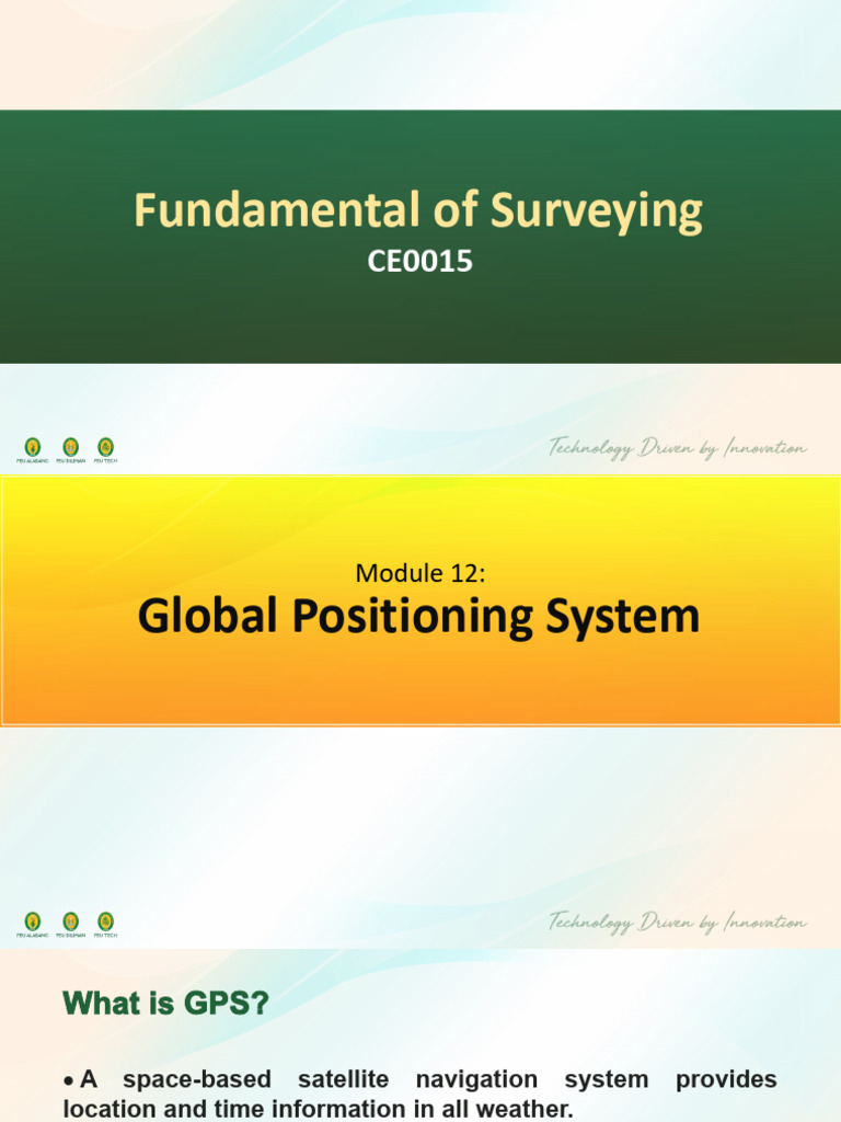 Module 12 - Global Positioning System | PDF