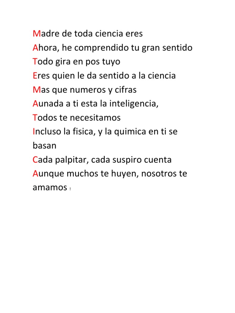 Acrostic Examples for Mathematics | PDF