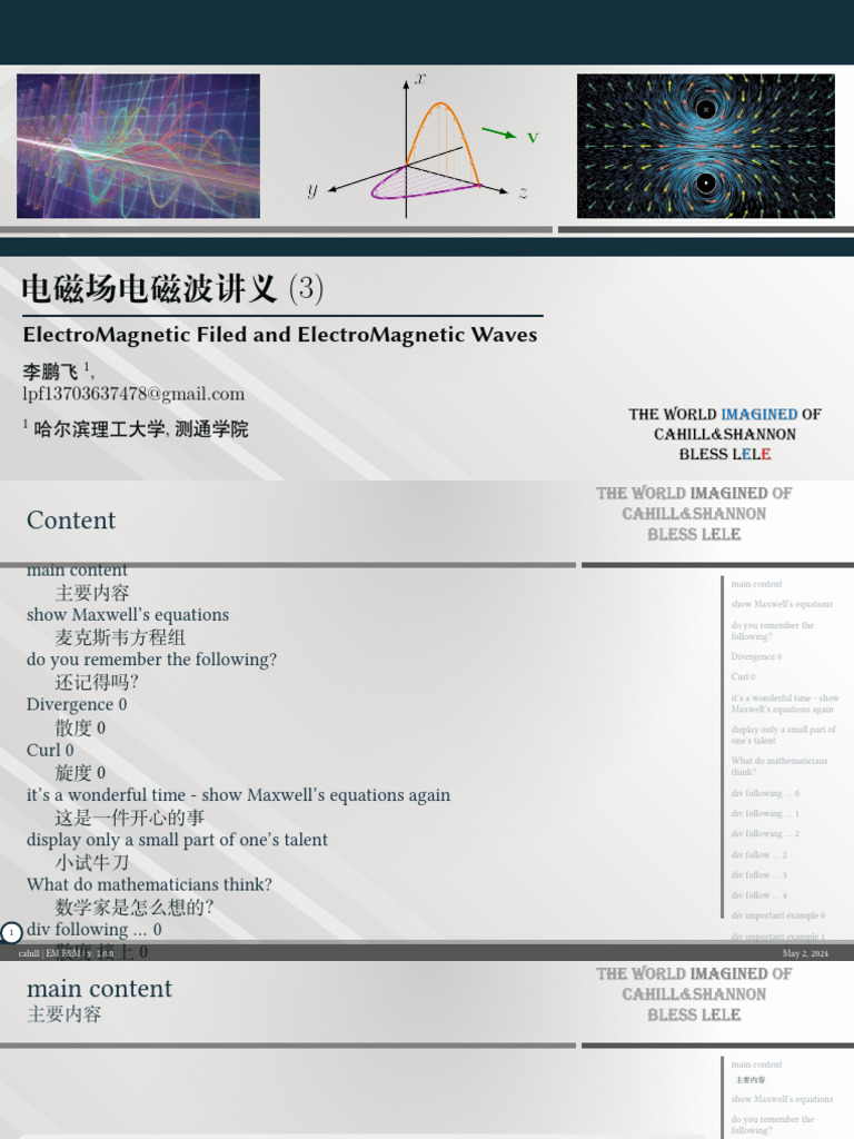 EM Field Wave Lec3 | PDF