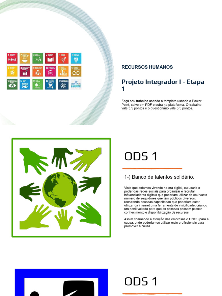RECURSOS HUMANOS - Projeto Integrador I - Etapa 1 | PDF