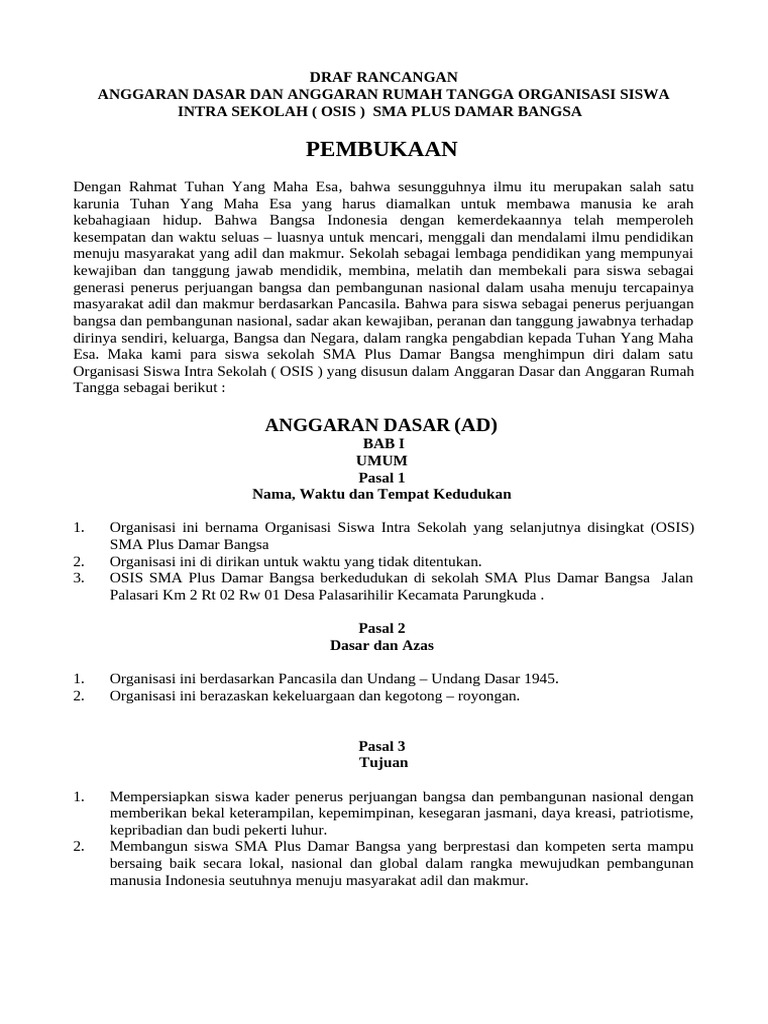 AD-ART-OSIS-SMA DB PERIODE 2022-2023 | PDF