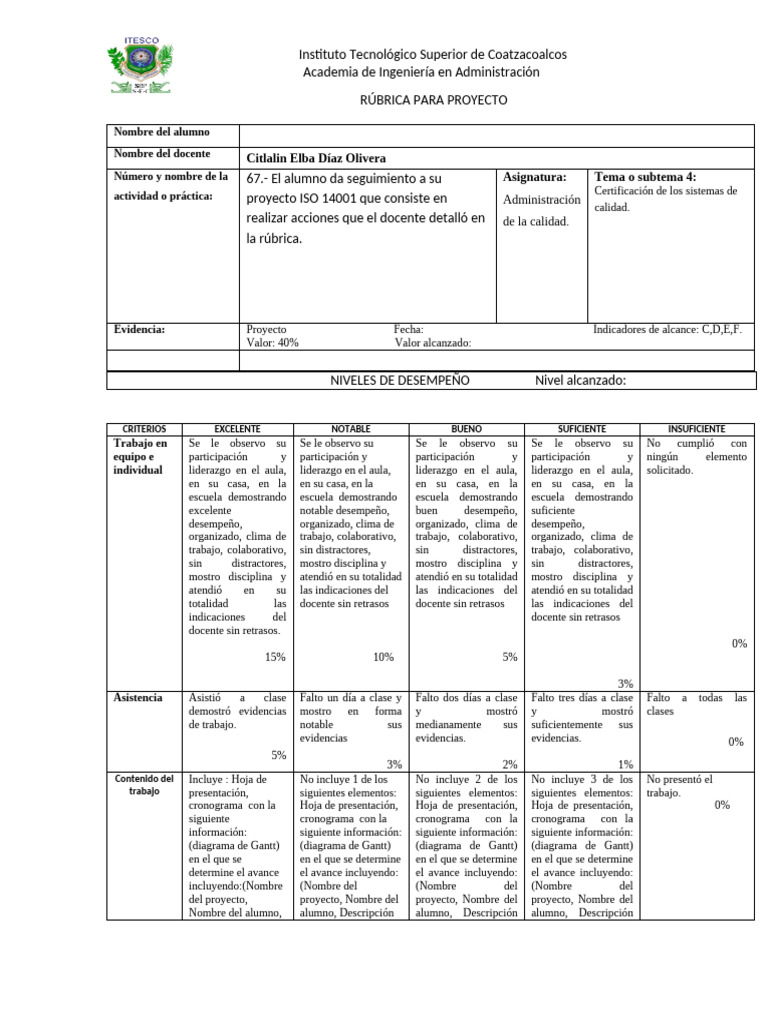 Actividad 67 Proyecto Integrador | PDF