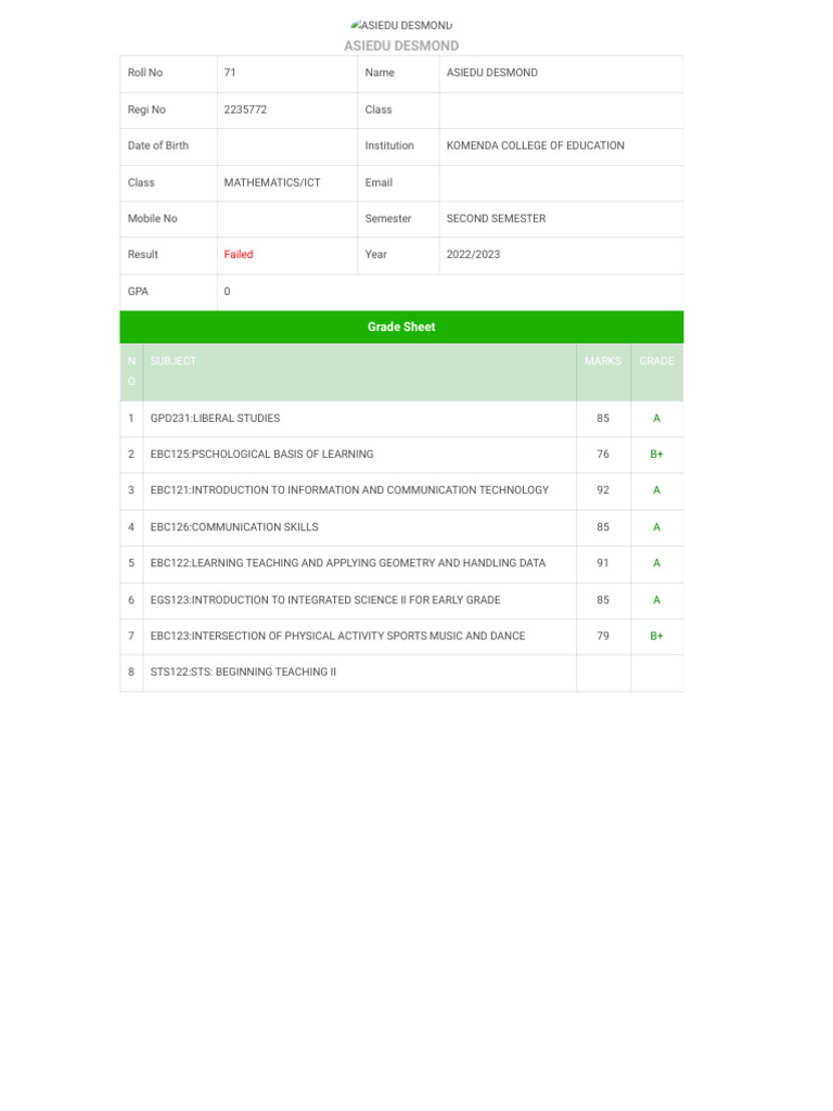 Results Portal - KOMENCO SRC | PDF