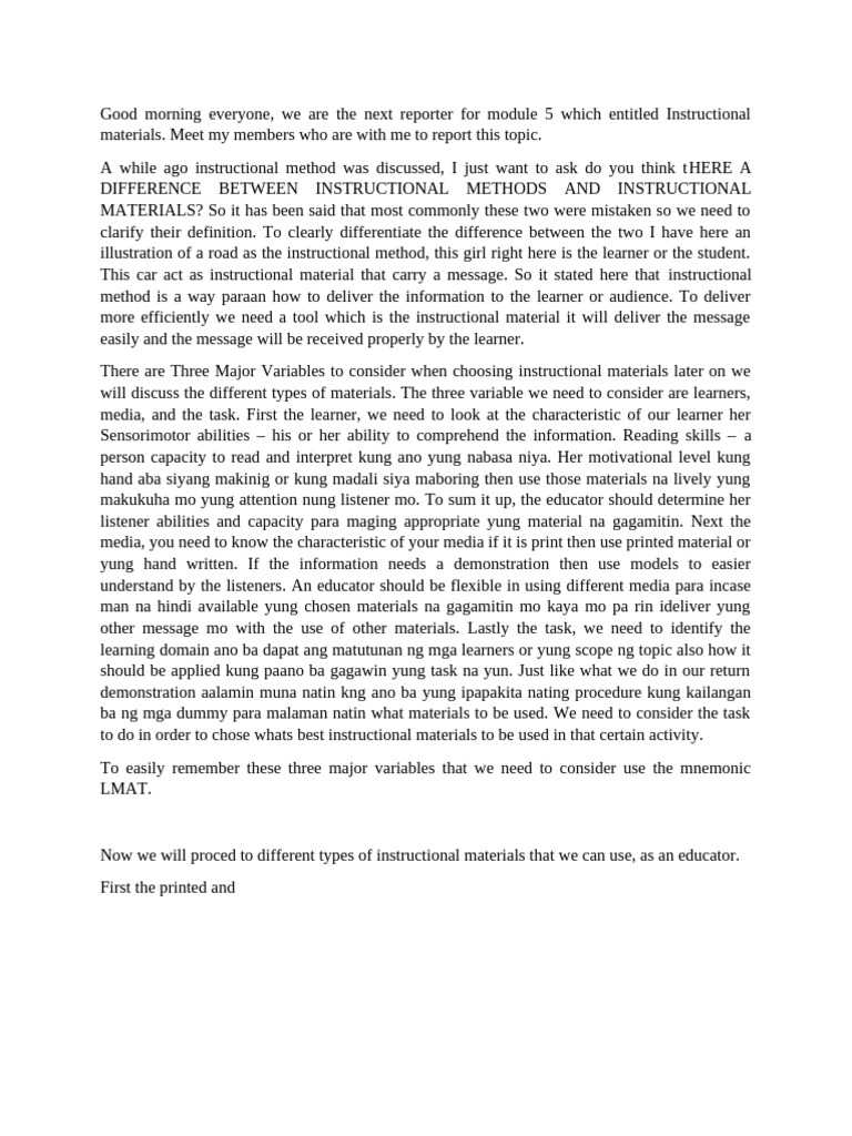 Script for reporting | PDF