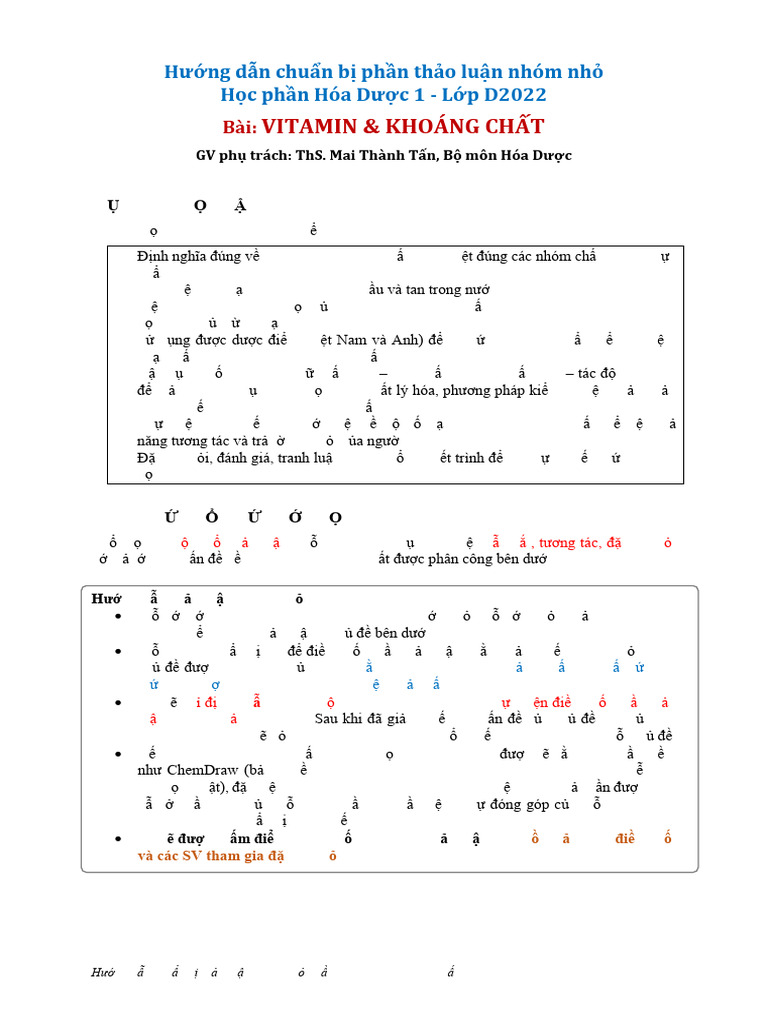 Huong Dan Chuan Bi Cho Thao Luan Nhom Nho - D2022 | PDF