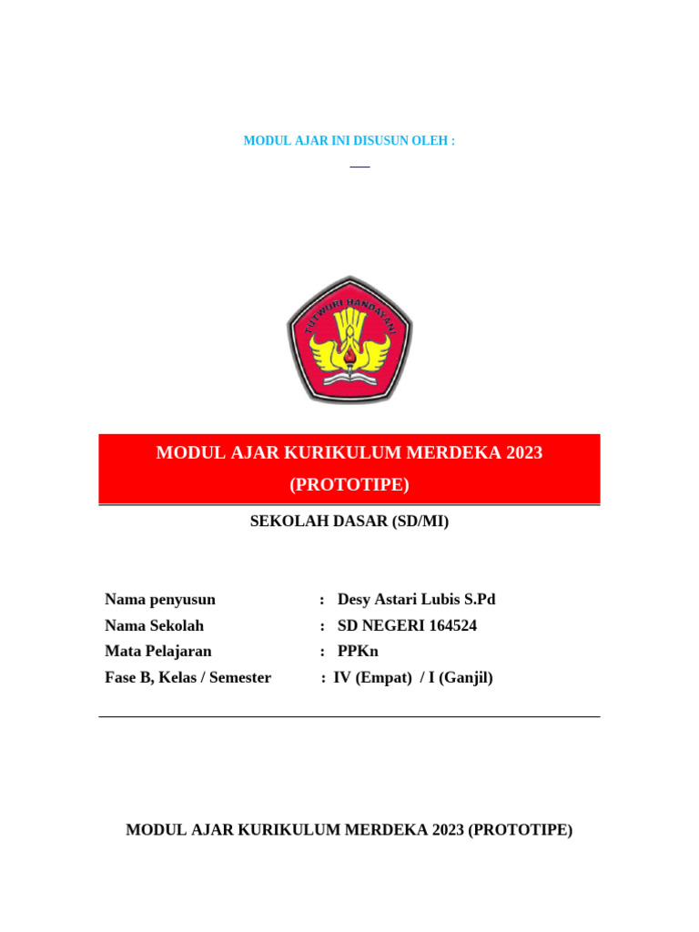 MODUL AJAR Pend Pancasila | PDF