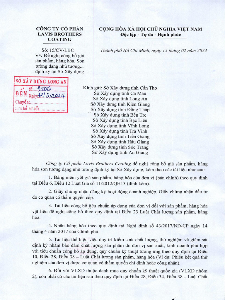 15 Cty CP Lavis Brothers Coating | PDF