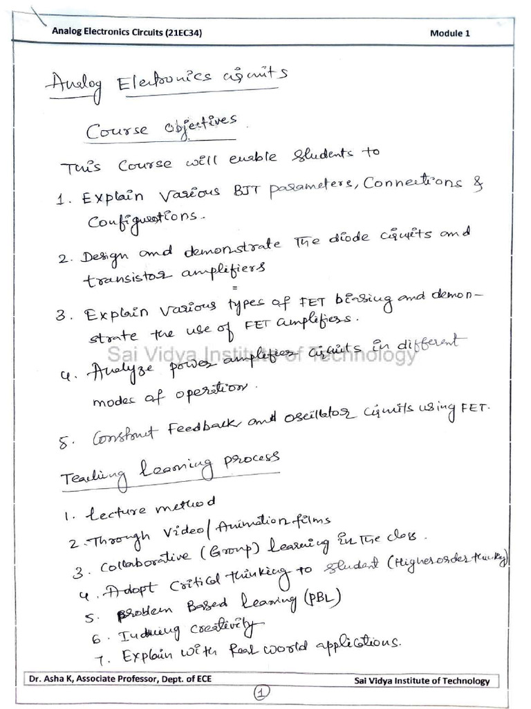 Aec Module1 Notes Pdf