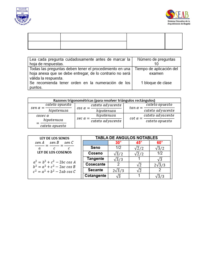10.ejercicios D Matematicas | PDF