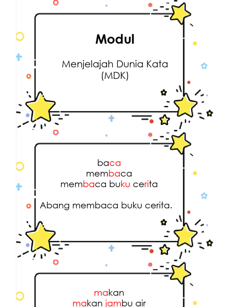 Modul Menjelajah Kata Dunia (MDK) | PDF