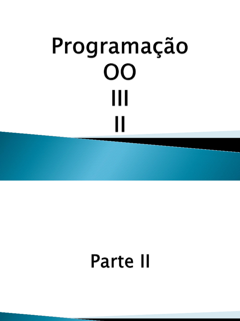 Programacao OO - III-II - Aluno | PDF