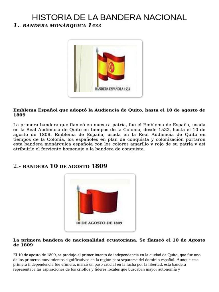 Historia de La Bandera | PDF