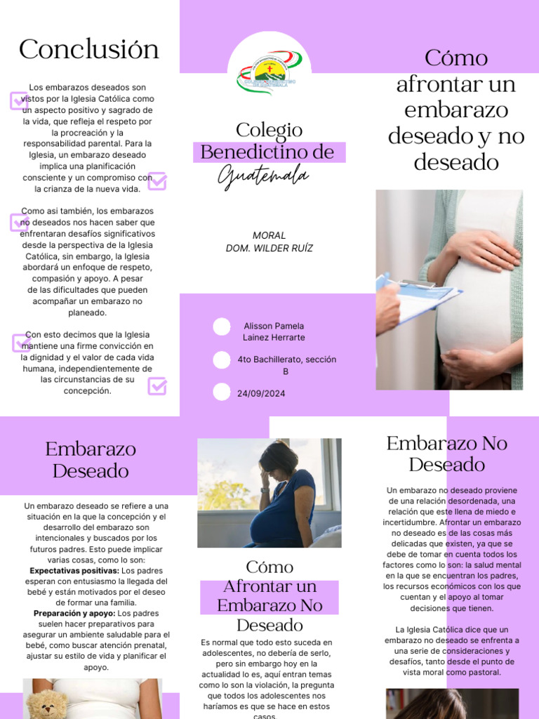 Embarazo Deseado y No | PDF