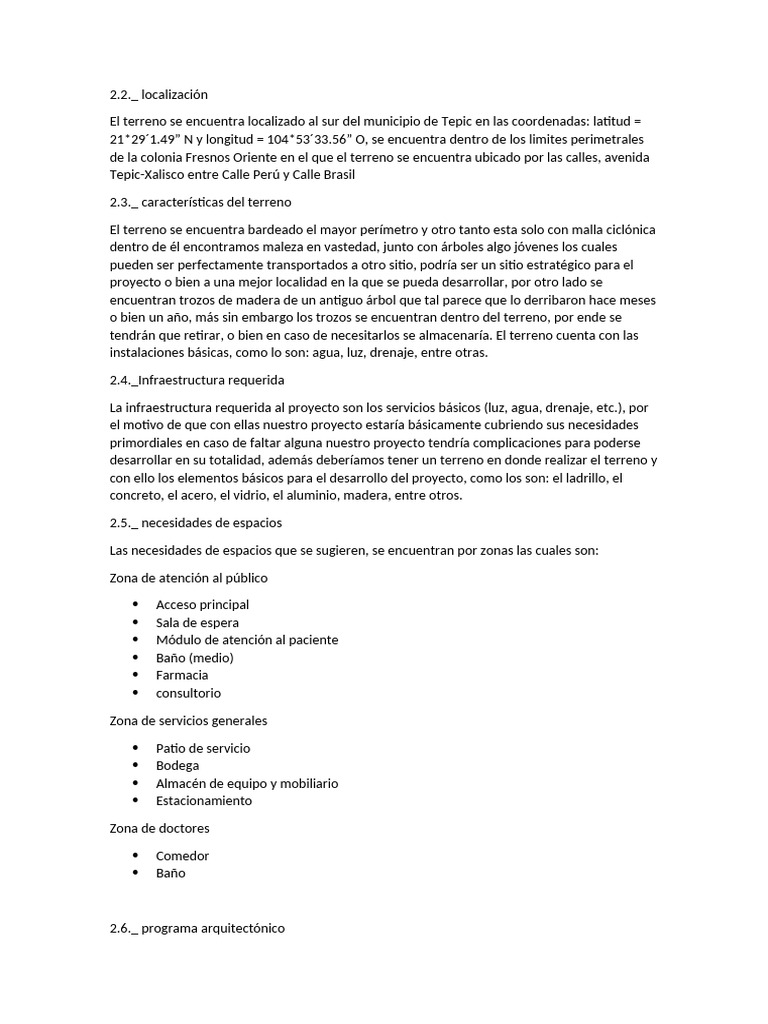 Diagnostico Unidad Medica Beas | PDF