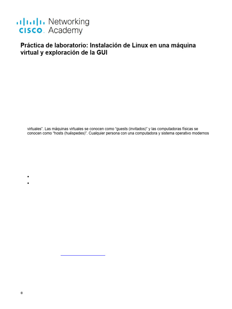9.1.2.5 Lab - Install Linux in A Virtual Mach | PDF