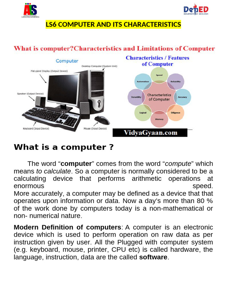 LS6 COMPUTER AND ITS CHARACTERISTICS | PDF